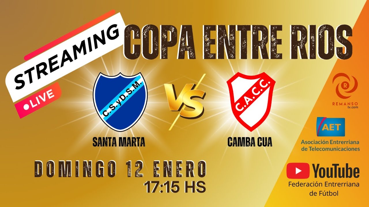 COPA ENTRE RIOS 2024/2025 Fecha 5: SANTA MARTA vs. CAMBA CUA - YouTube