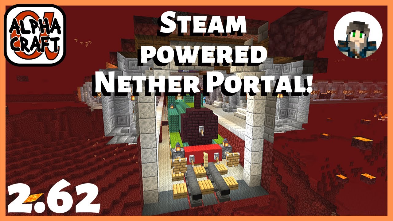 All Aboard! How To Make A Fancy Nether Portal - Minecraft Alphacraft S2 ...