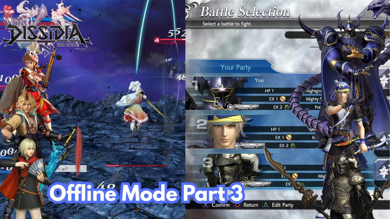 Dissidia FINAL FANTASY NT - Offline Mode Part 3 / Core Battle Part 2 ...