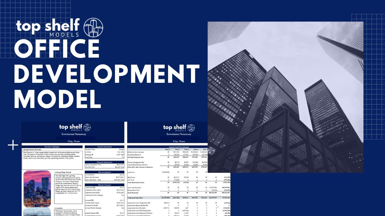 TSM Office Development Excel Financial Model Video - YouTube