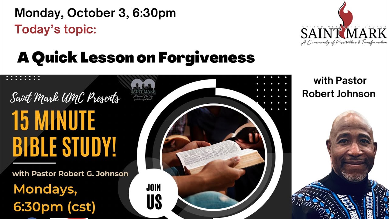 15 Minute Bible Study: A Quick Lesson about Forgiveness - YouTube