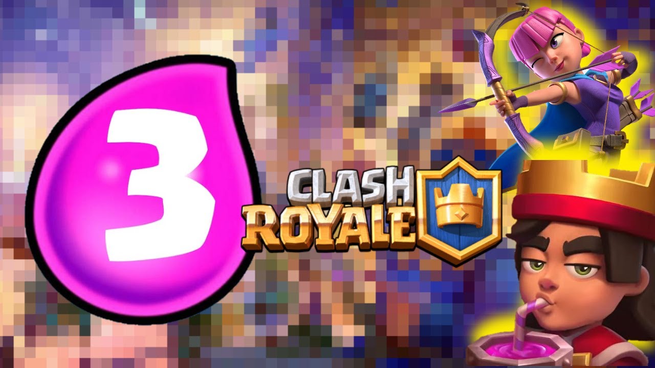 LOS MEJORES MAZOS CON CARTAS DE 3 DE ELIXIR | CLASH ROYALE - YouTube