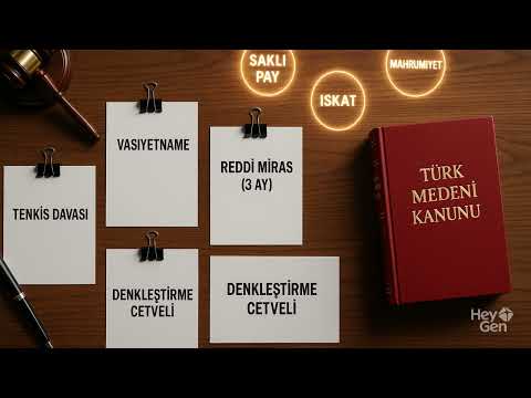 Türk Miras Hukuku – Yasal Mirasçılar, Saklı Pay ve Reddi Miras