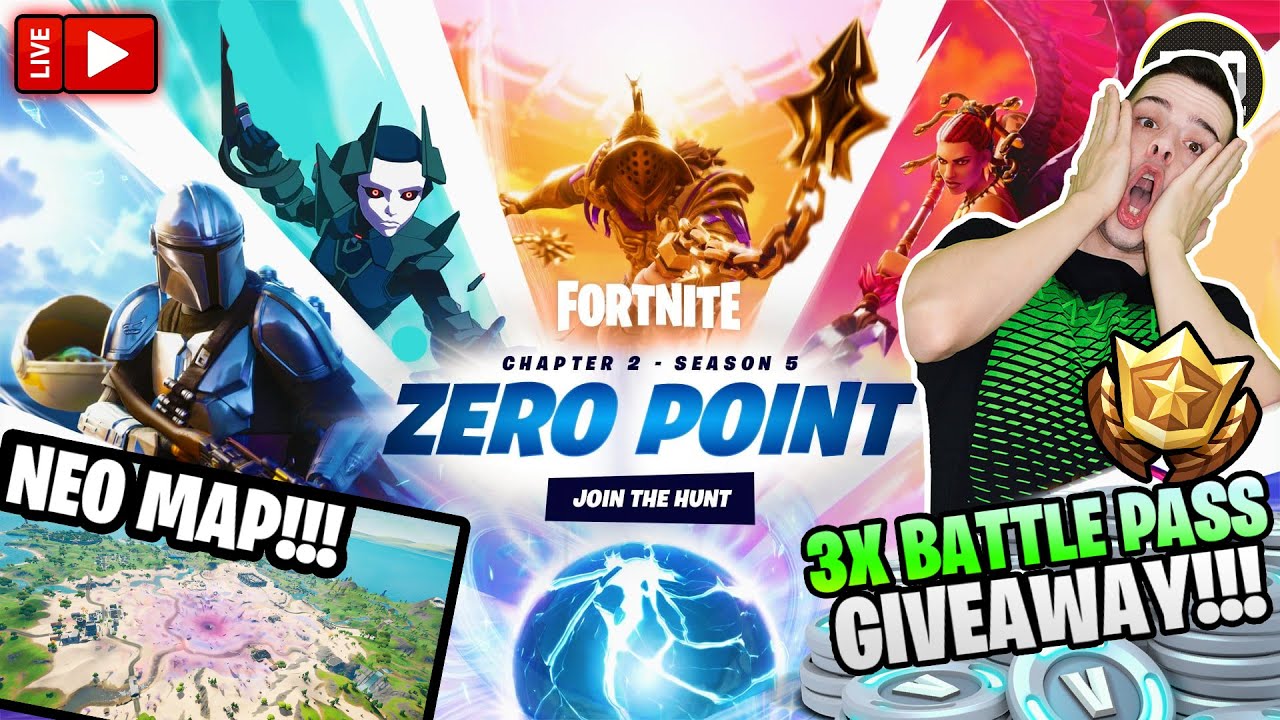 🔴 Η ΣΕΖΟΝ 5 ΕΙΝΑΙ ΕΔΩ! 🌌 ΝΕΟ MAP, ΣΚΙΝΣ & LEAKS 👀 3X BATTLE PASS ...