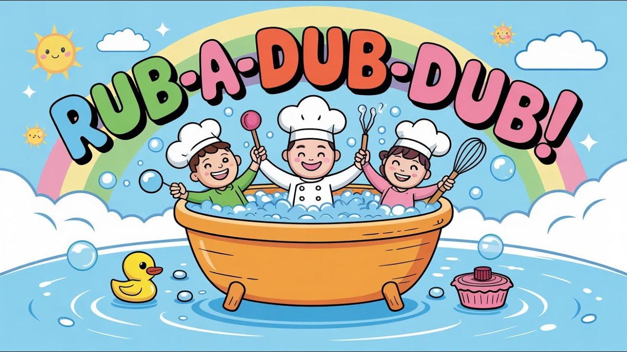 "Rub-a-dub-dub!" | Pampzee Nursery Rhymes & Kids Songs - YouTube