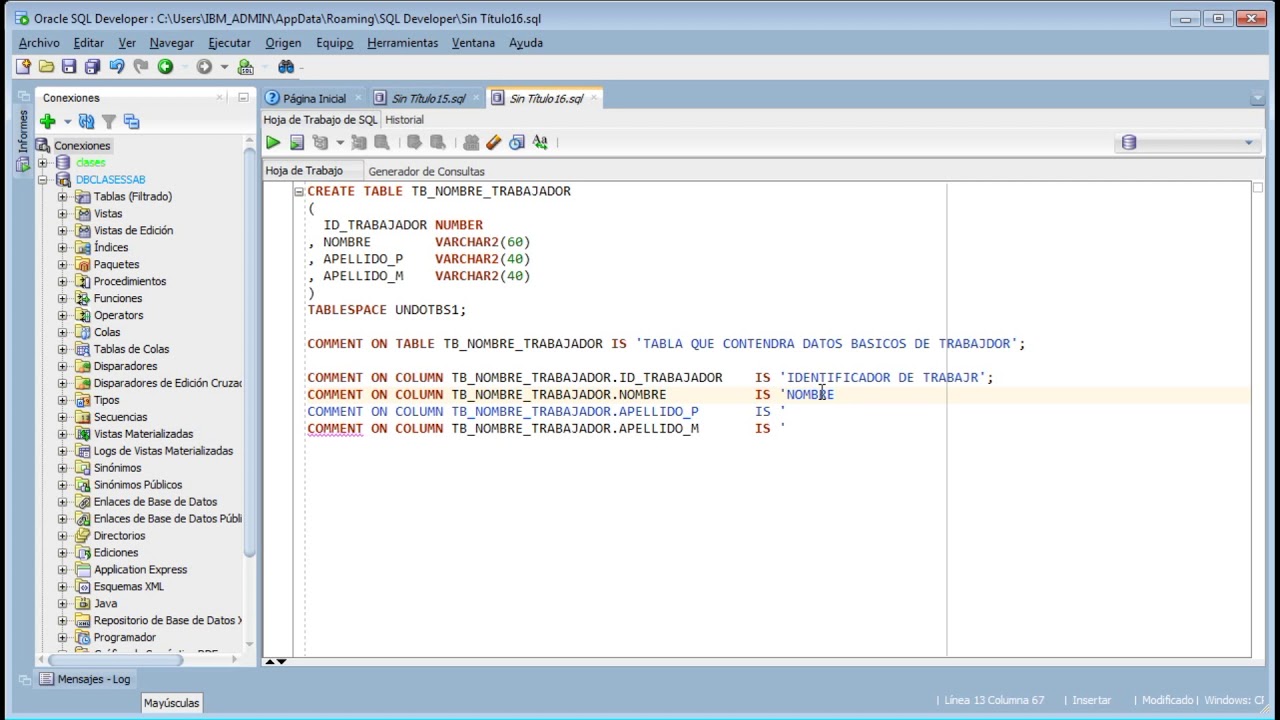 Creación de Tabla con Comentarios - YouTube