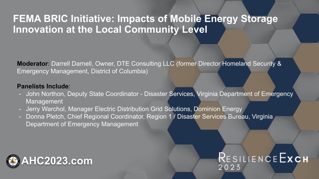 FEMA BRIC Initiative: Impacts of Mobile Energy Storage Innovation at ...