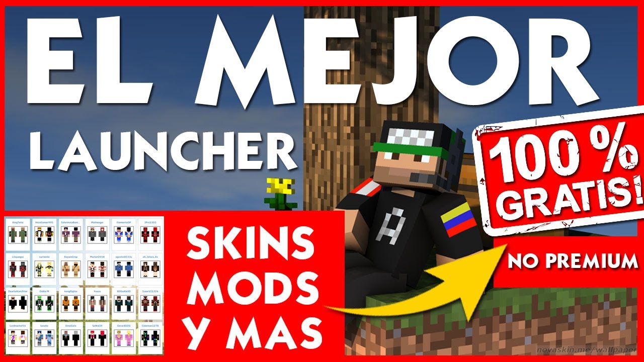 DESCARGA EL MEJOR Launcher de Minecraft 2020 GRATUITO Skin, Mods y ...