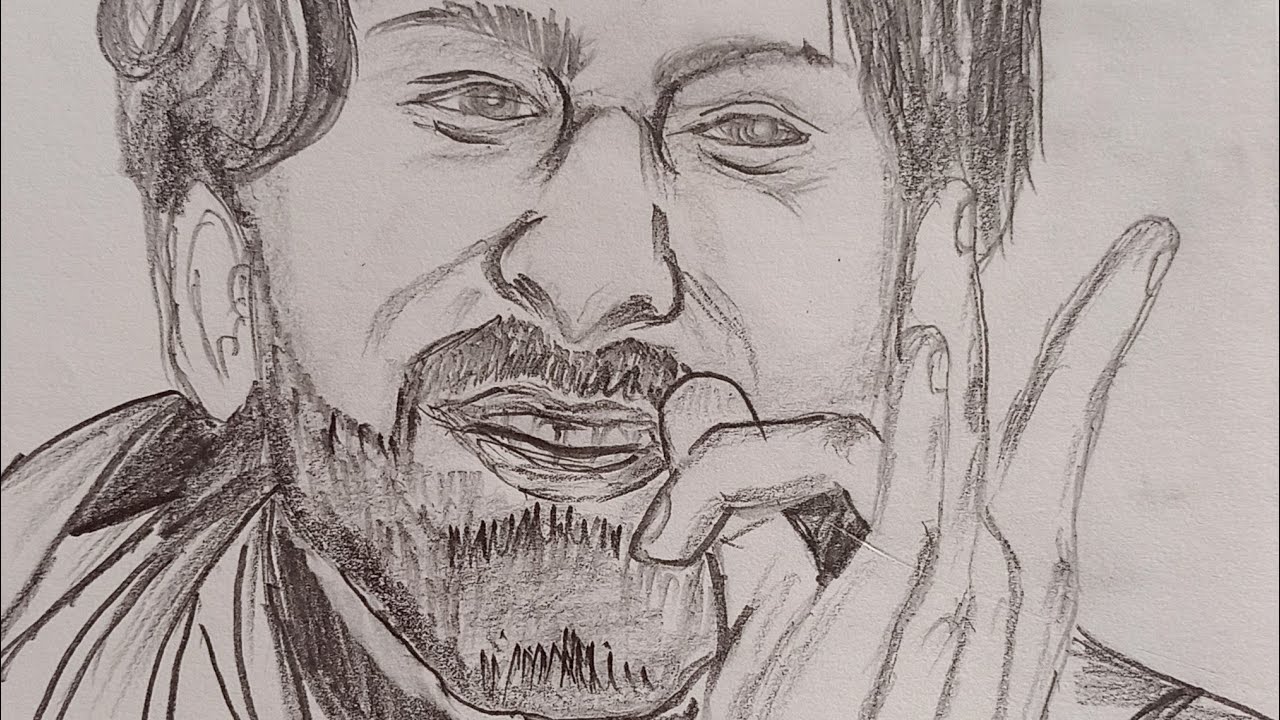 How to make a drawing of Prabhas easy pencil sketch for Beginners # ...