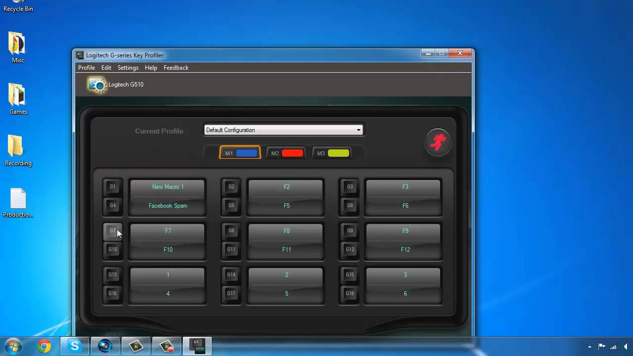 How To Make a Spammer With Logitexh G510 Gaming Keyboard - YouTube