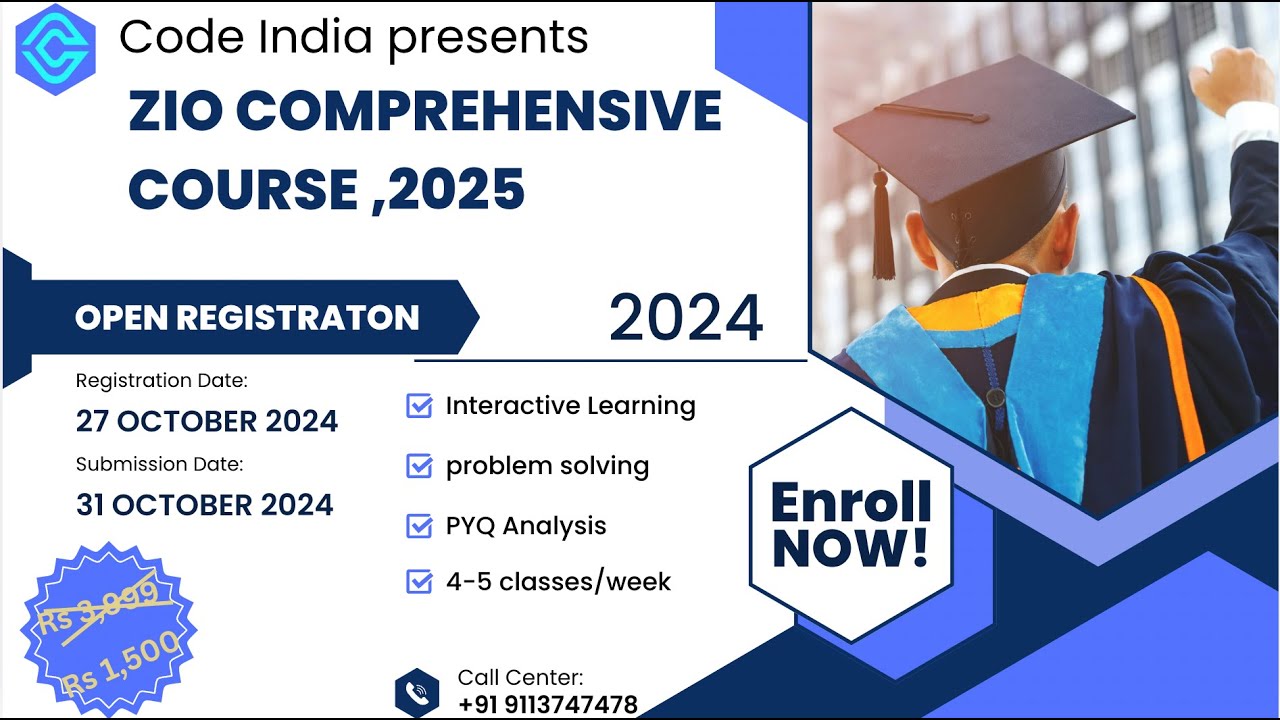 ZIO Comprehensive Course Registration by Code India || Prepare for ...