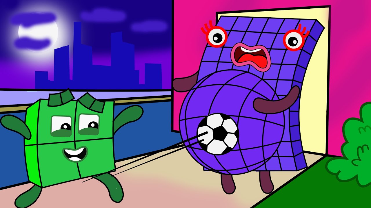 Stop NB 4 Playing Football Numberblocks Fanmade Coloring Story - YouTube