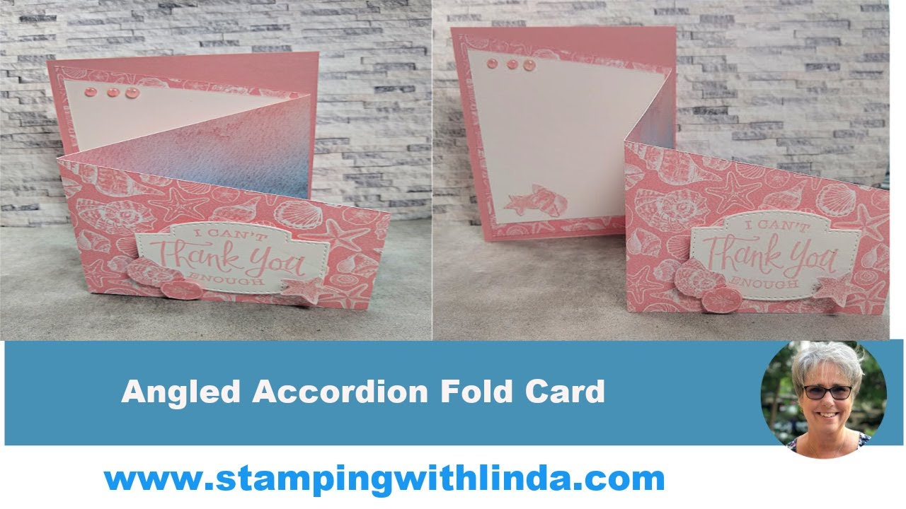 Angled Accordion Fold Card - YouTube