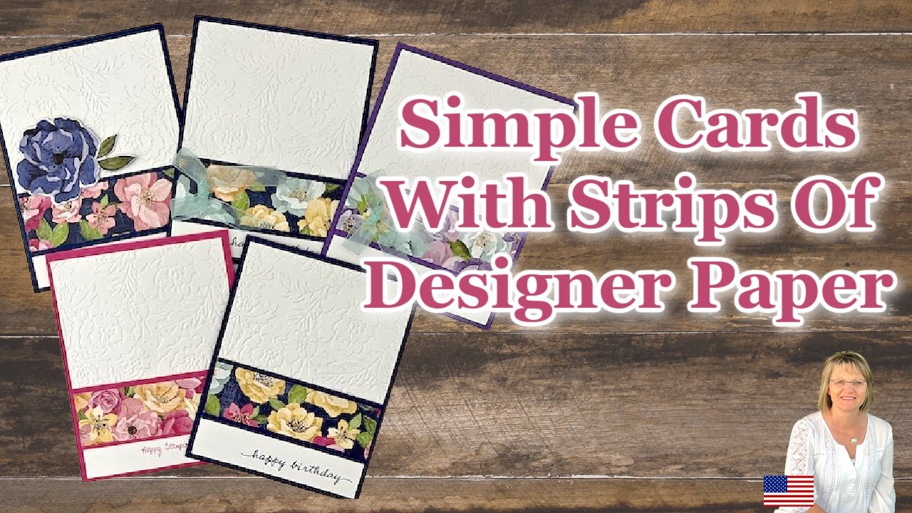 Stamp On The Go With Strips Of Designer Paper - YouTube