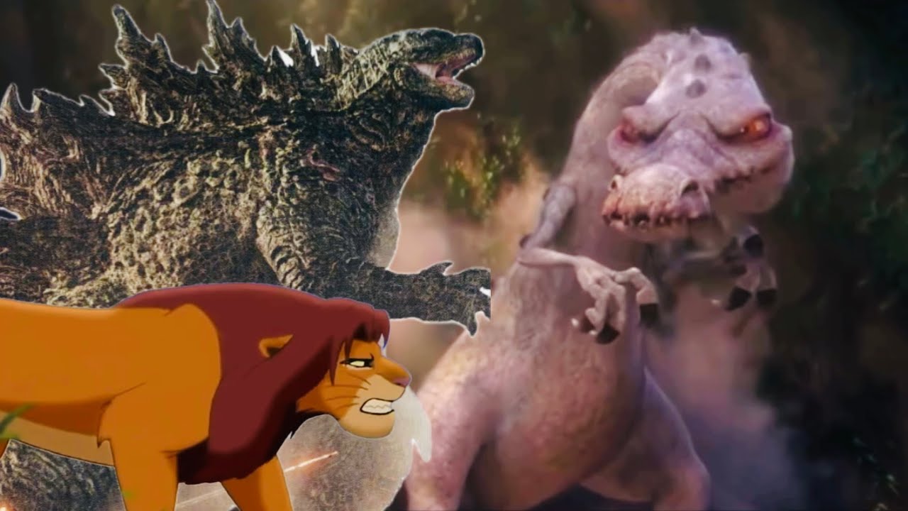 Godzilla and Simba vs Rudy - YouTube