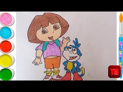 HOW TO DRAW DORA THE EXPLORER CARTOON STEP BY STEP | Dora The Explorer ...