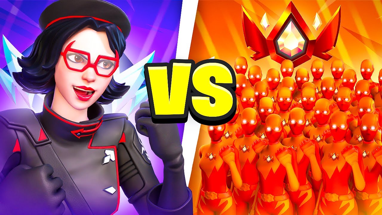1 UNREAL VS 99 CHAMPIONS sur FORTNITE ! 😲 (IMPOSSIBLE) - YouTube