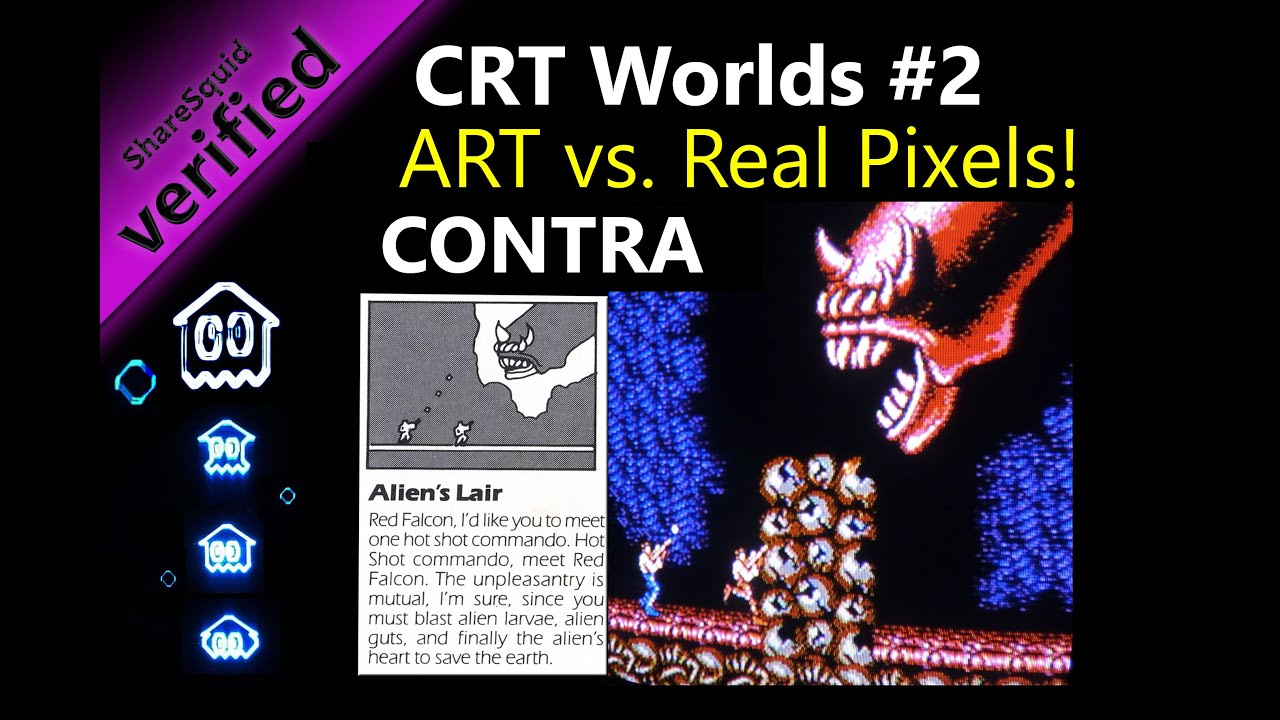 Art vs. Real Pixels #2 - Contra NES - YouTube