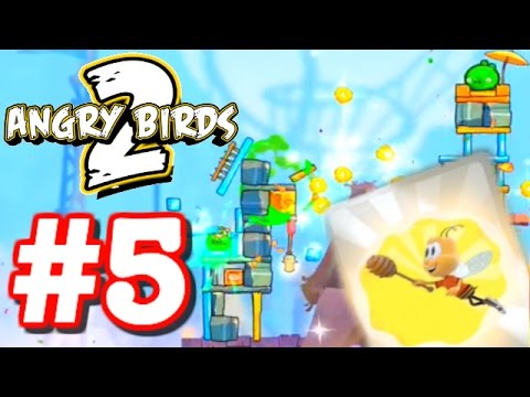 Angry Birds 2 - Gameplay Walkthrough Part 5 - SUPER RARE HONEY SPELL ...