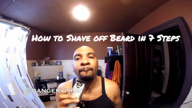 How to Shave off Beard - 7 Steps - YouTube
