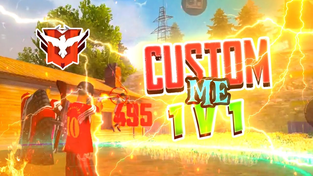 1 v 1 In Custom, Free Fire Gameplay, 🔥 - YouTube