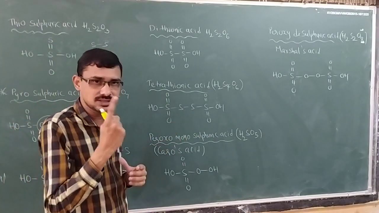Group 16 Part 8 Oxo acids of sulphur - YouTube
