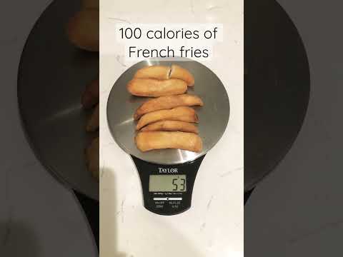 #100 calories of French fries = 53 g or 6 larg fries. #shorts #viral # ...