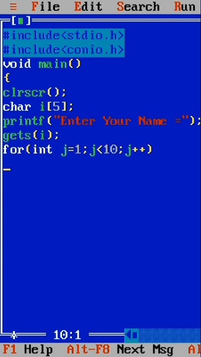 Print your name in multiple color in c programming #coding#trending# ...