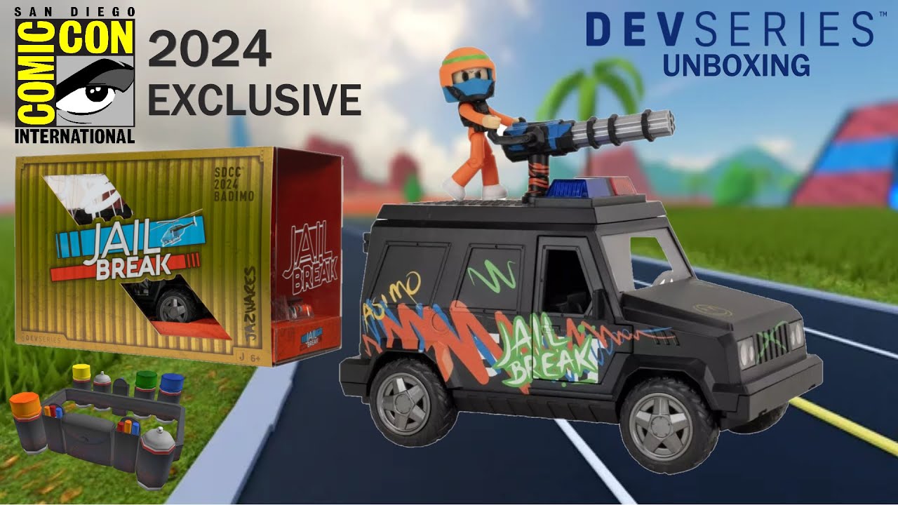 SDCC 2024 Exclusive DevSeries (Roblox) Jailbreak Swat Van Unboxing ...