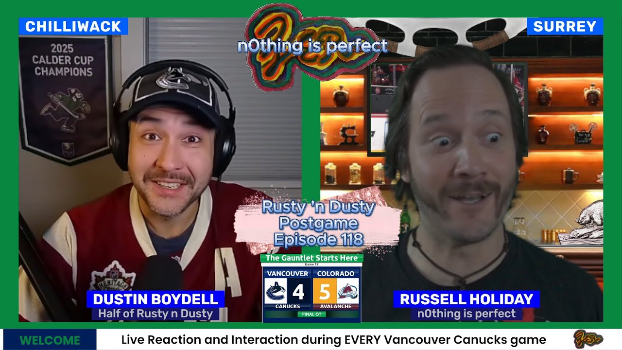 #atleastwegotapoint | Canucks vs Avalanche | Rusty 'n Dusty Postgame ...