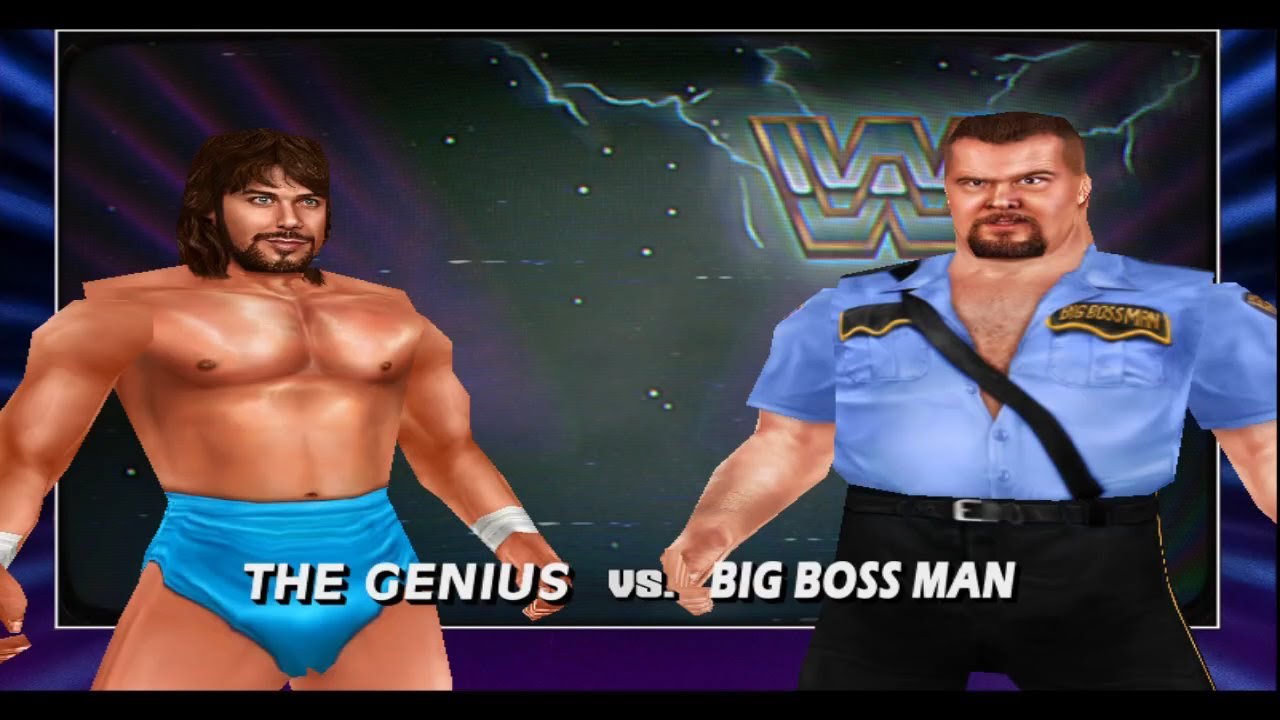 The Genius vs. Big Boss Man | WWF Superstars of Wrestling | WWF Legends ...
