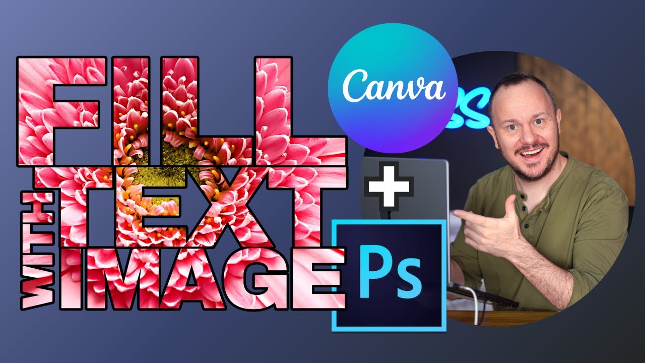 Canva and Photoshop for Quick Text Effects - Fill Text with ANY Image ...