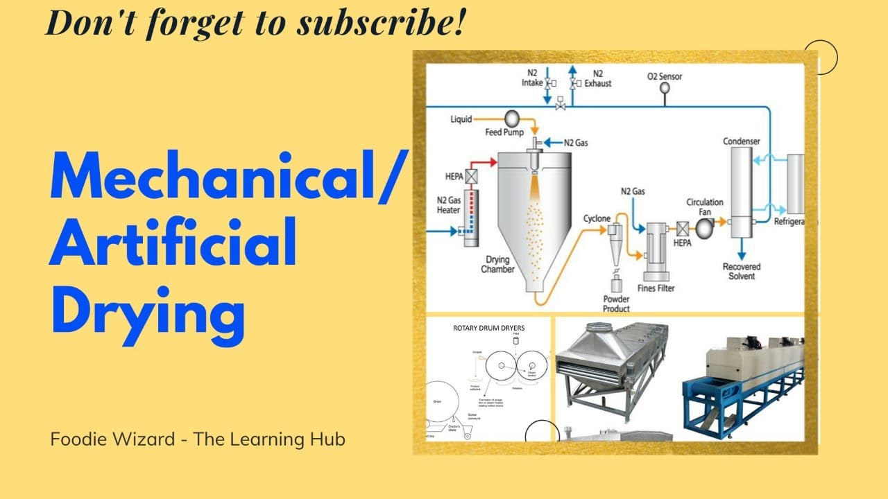 MECHANICAL/ARTIFICIAL DRYING - YouTube