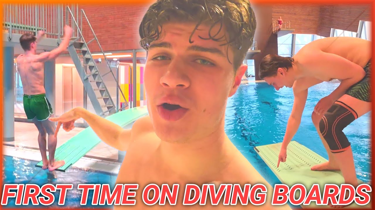 FIRST TIME ON SPRINGBOARD | Cliff Divers Try Diving Boards - YouTube