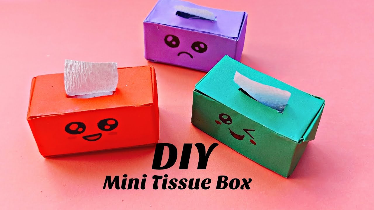 Easy Origami Tissue Box | DIY | How to make an Origami Tissue Paper Box ...