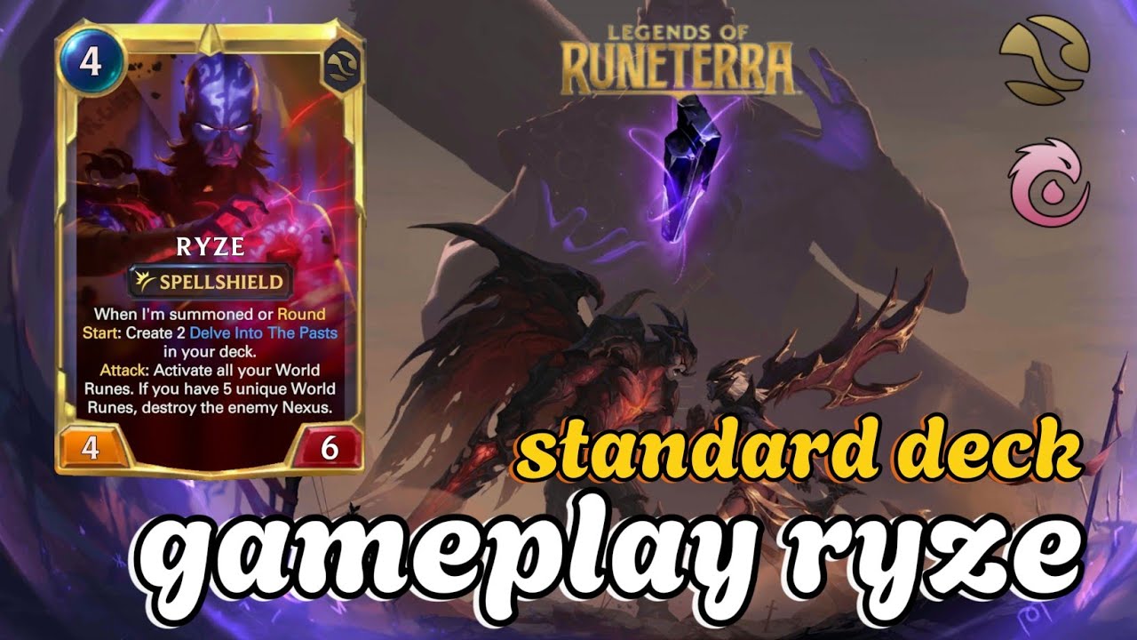 standard deck gameplay ryze - legends of runeterra - YouTube