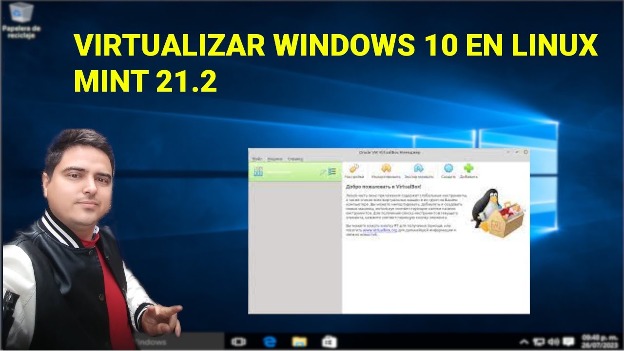 Virtualizar Windows 10 en Linux Mint 21 - YouTube