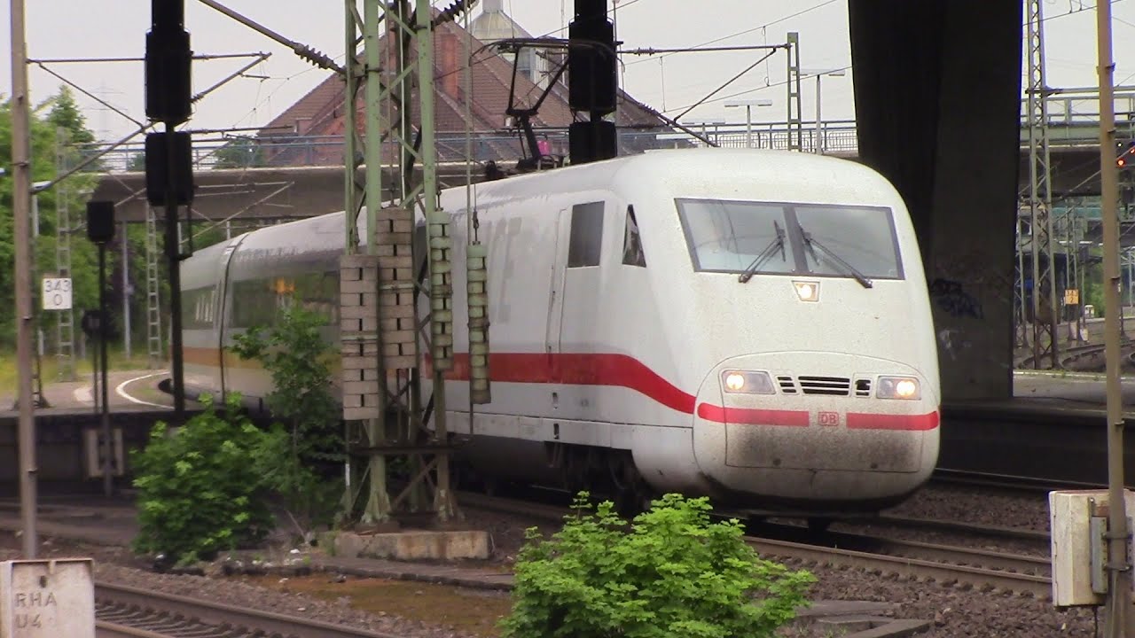 DB ICE-1 High Speed Train at Hamburg - Harburg, Germany (Train 14 of 19 ...