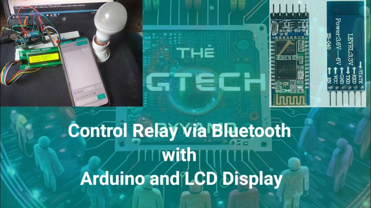 Control Relay via Bluetooth with Arduino and LCD Display - YouTube