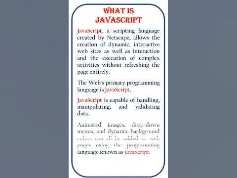 what is javascript @ensolutions5210 #coding #jscript #java #class #exceptions - YouTube
