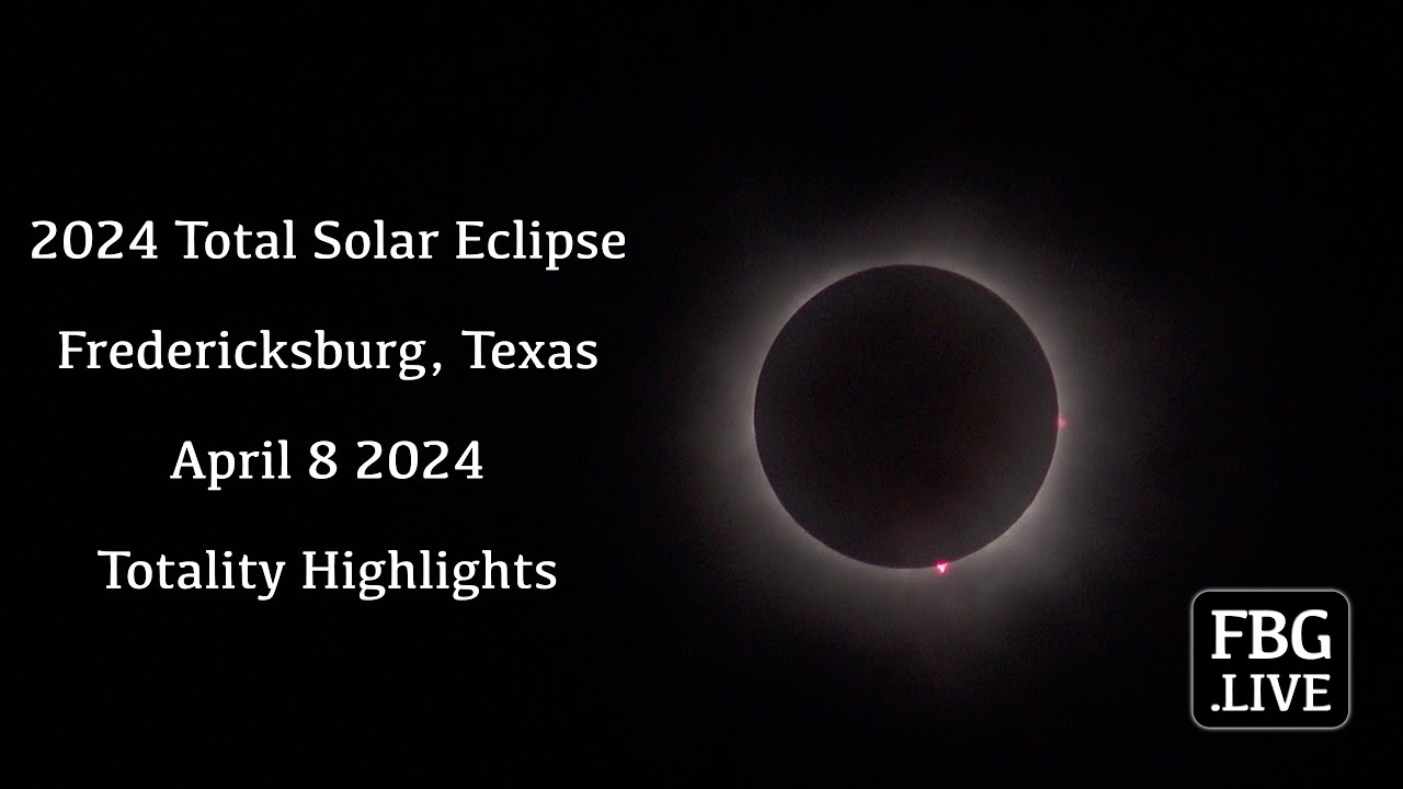 2024 Total Eclipse - Totality Portion - YouTube
