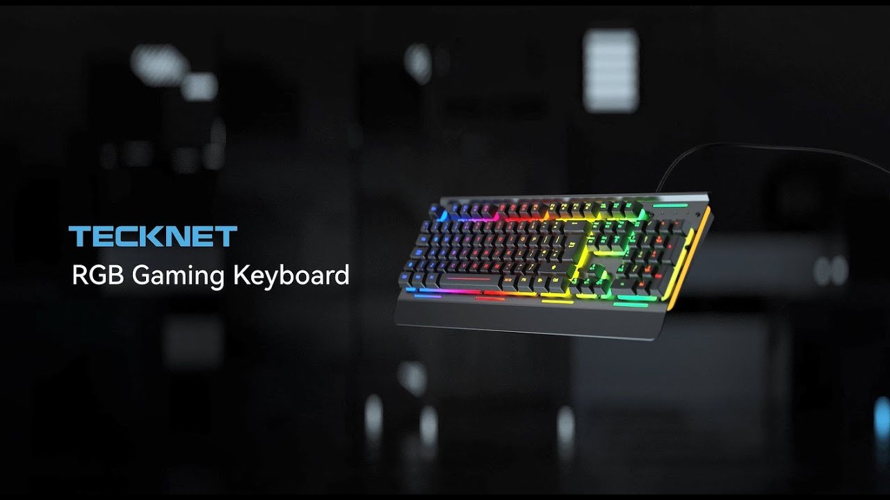 TECKNET RGB Gaming Keyboard - YouTube