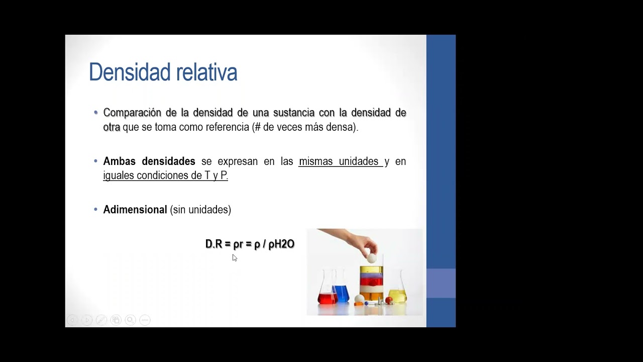 Densidad y Densidad relativa - YouTube