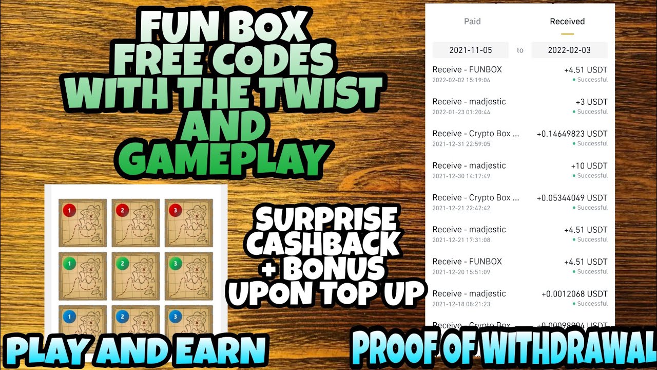 FUN BOX FREE CODES WITH THE TWIST AND GAMEPLAY | CASHBACK + BONUS UPON ...