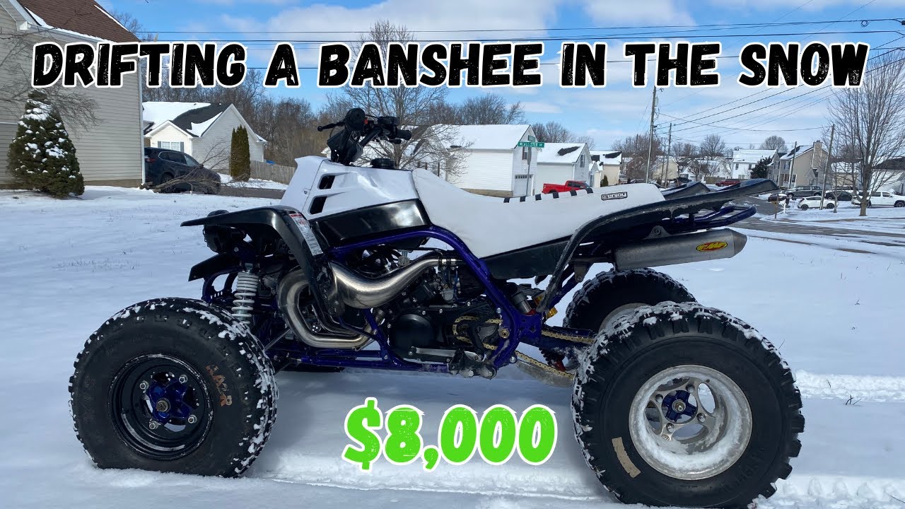 Drifting an $8,000 Banshee In The Snow - YouTube