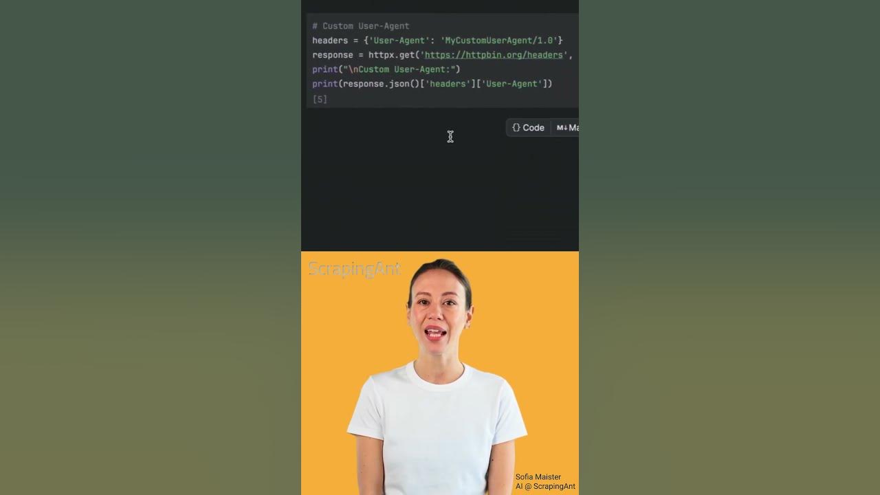 How to Change User-Agent in HTTPX - Python Tutorial #Shorts #programming #datamining #webscraper ...