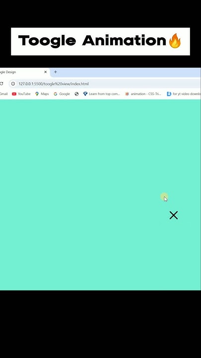 CSS tutorial | toogle animation#shorts #viralshorts - YouTube