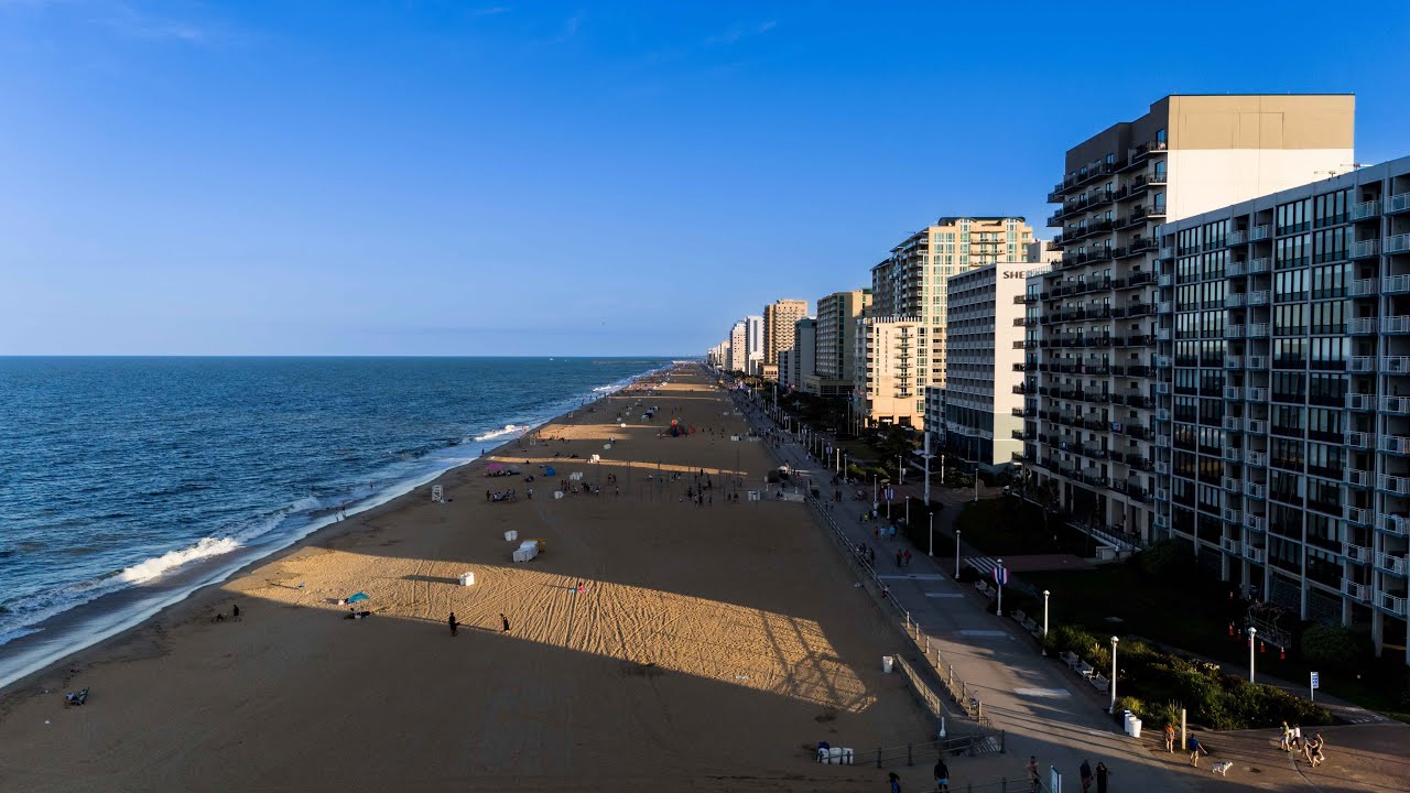 Virginia Beach Oceanfront 4K - YouTube