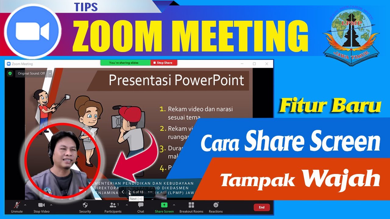 📹 Zoom Share Screen PowerPoint Tampak Wajah 🟡 Tips Zoom Meeting - YouTube