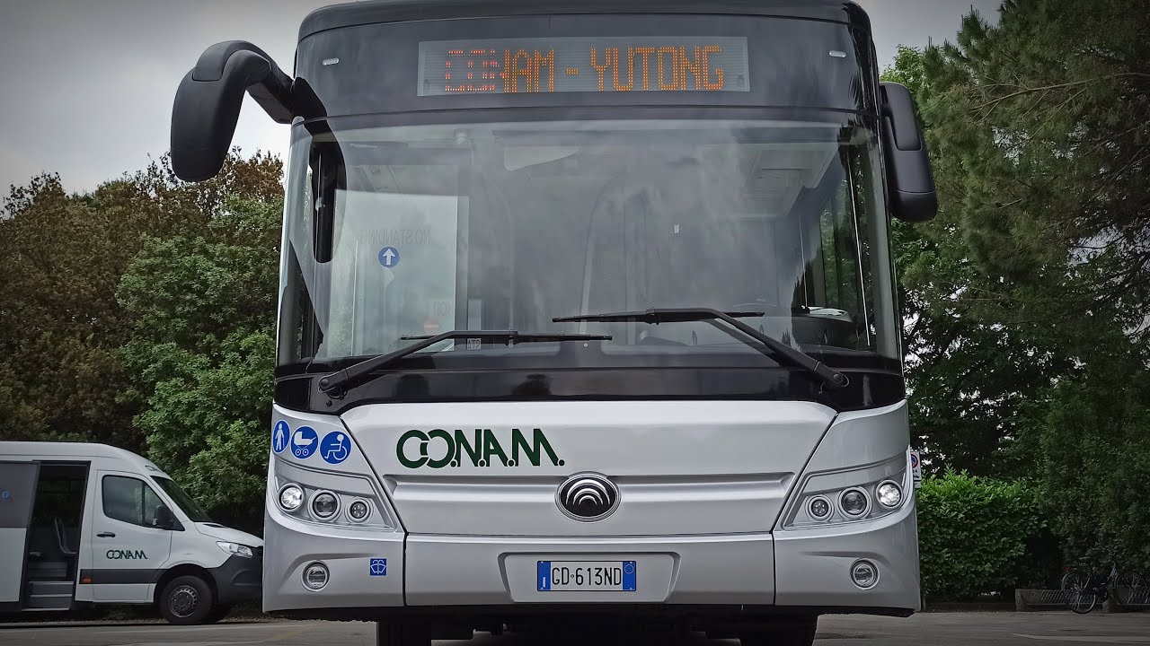 Yutong E12 LF electric bus | CONAM Schio (VI) - YouTube